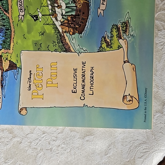 Disney | Art | Disney Peter Pan Lithograph | Poshmark